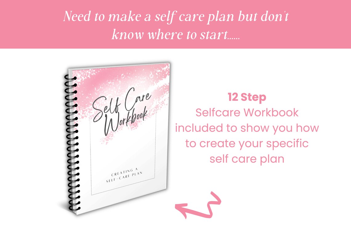 Self Care Planner Printable Bundle Self Care Planner Workbook Self Care ...