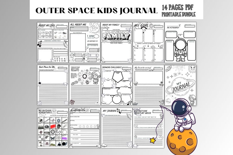 Space Activities for Kids | Space Coloring Page | Space Activity Page ...