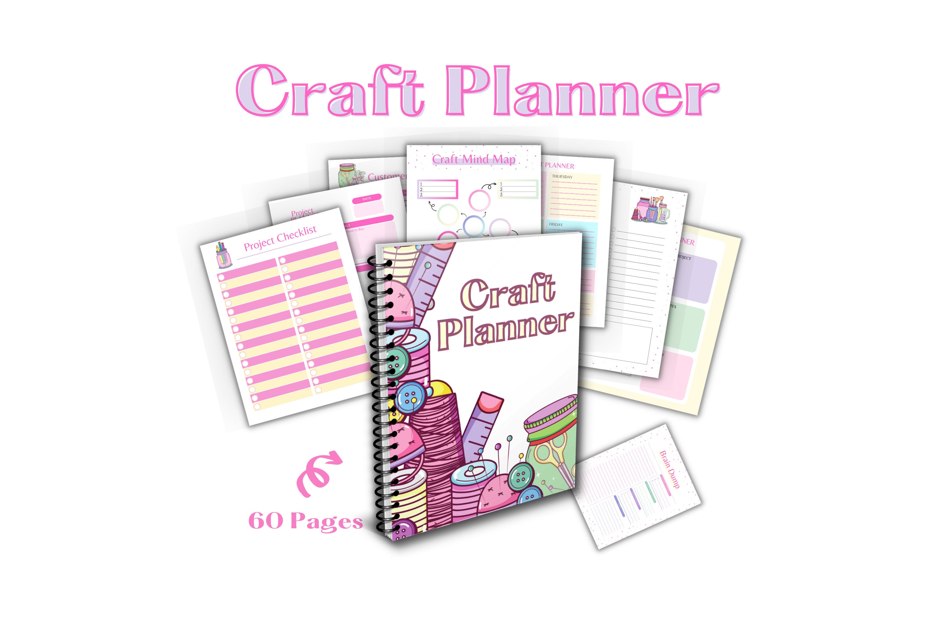 Craft Business Planner Crafting Planner Craft Planner Printable Craft ...