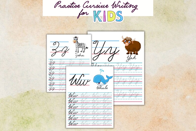 Cursive Writing Practice Sheets | Printable Writing Practice Sheets ...