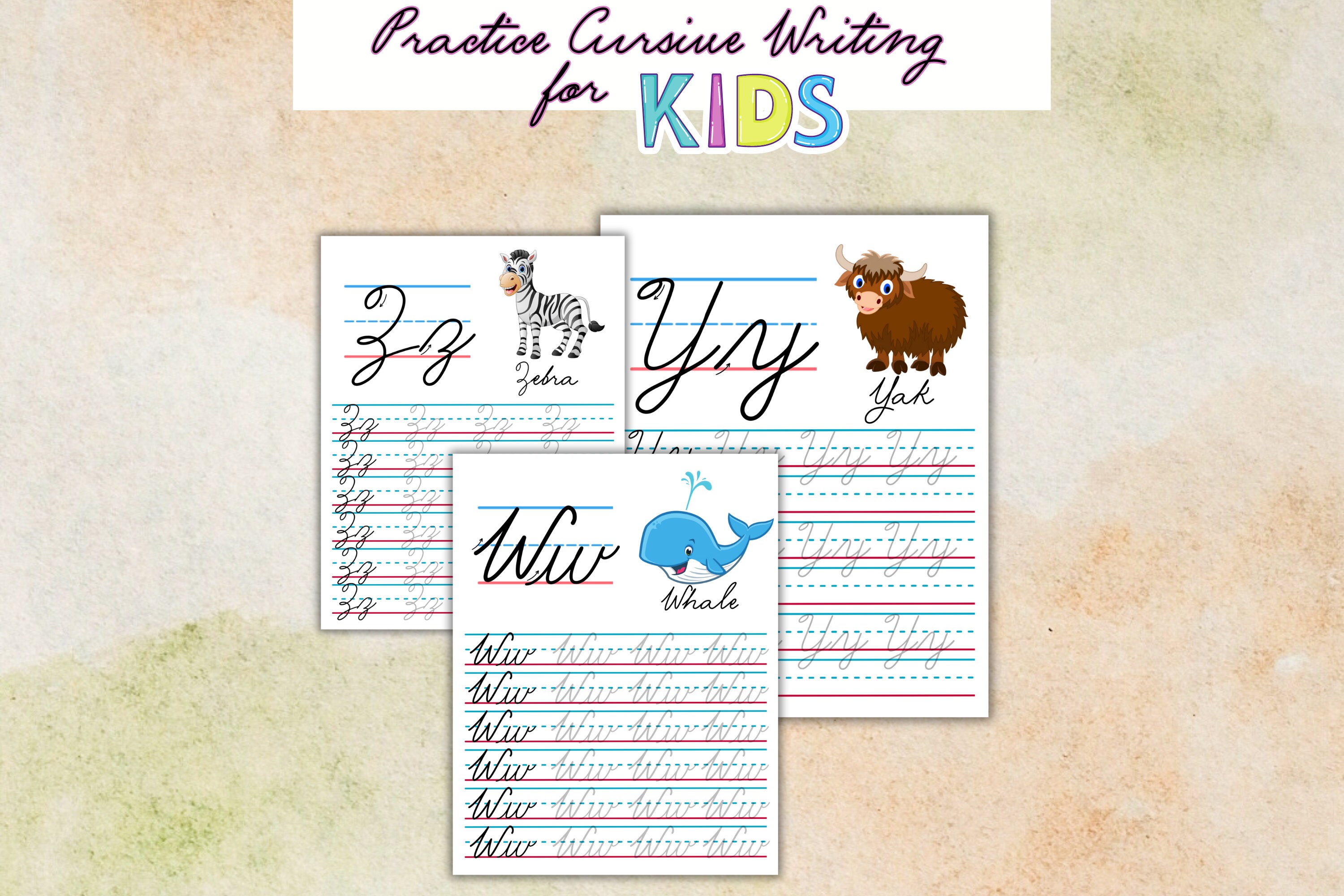 Cursive Writing Practice Sheets | Printable Writing Practice Sheets ...