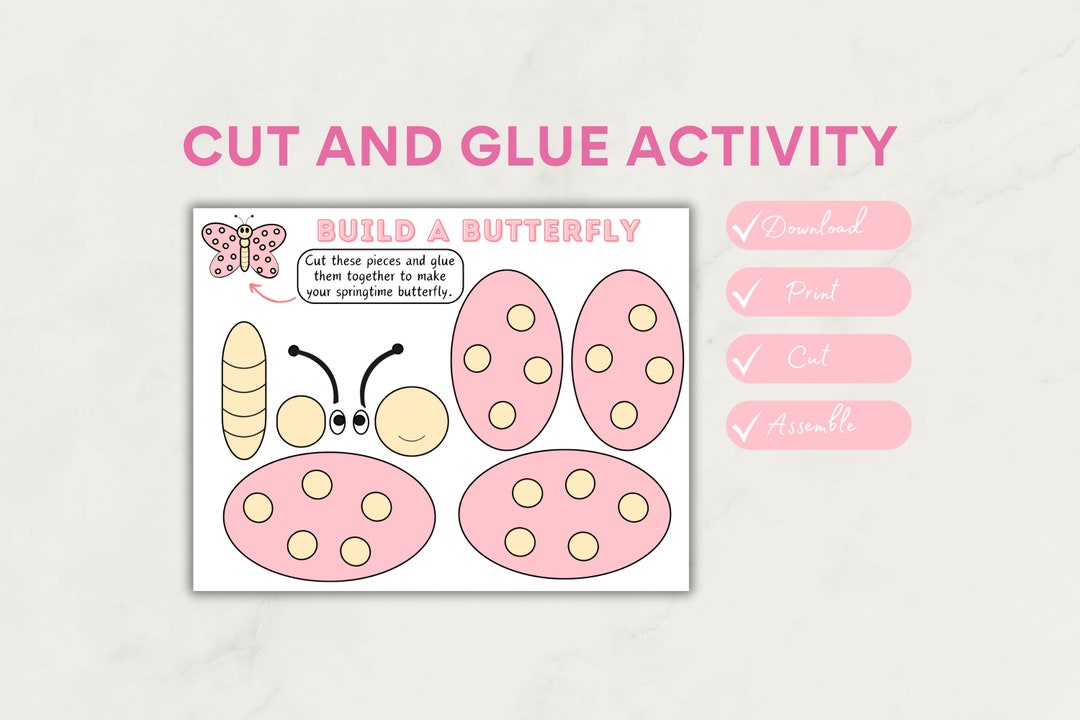 Cut and Glue Preschool Worksheet Preschool Activity Cut and Paste ...
