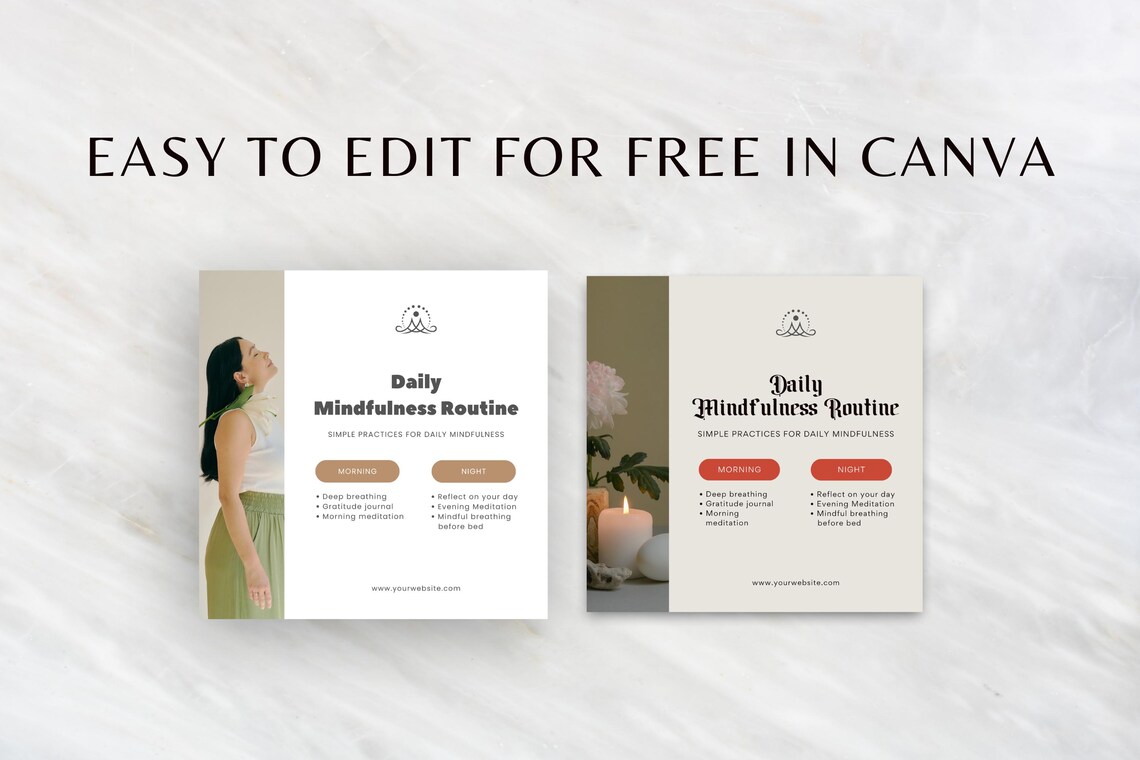 Mindfulness Coaching | Instagram Template | Canva Template | Mindful ...