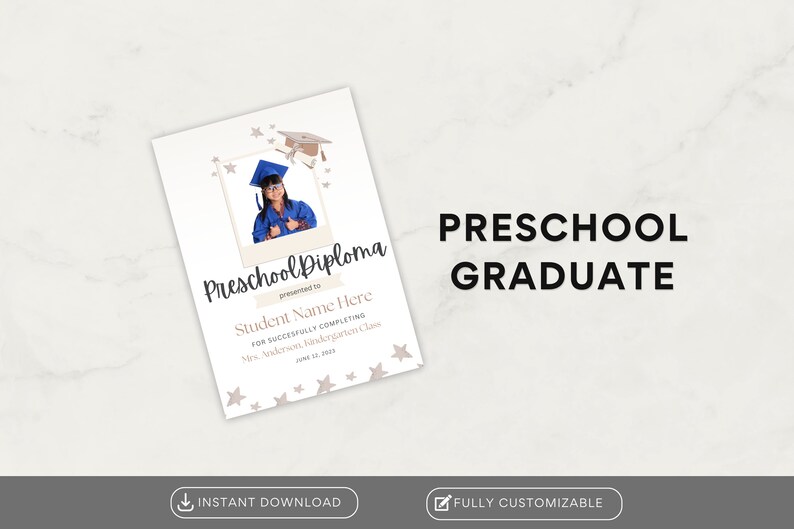 Printable Preschool Graduation Certificate | Preschool Graduation ...