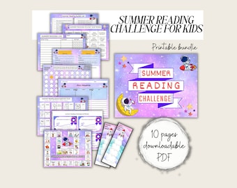 Summer Reading Challenge Printable - Etsy