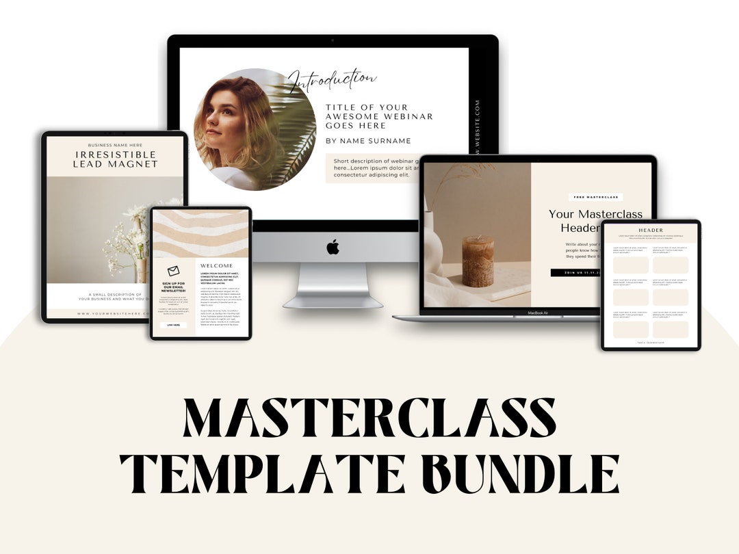 Course Templates Canva | Course Workbook Template | Online Course ...