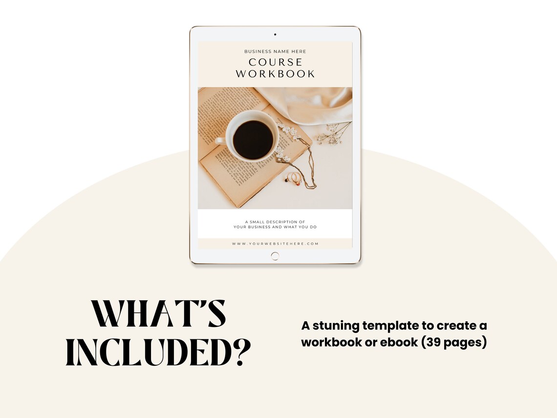 Course Templates Canva Course Workbook Template Online Course Template ...