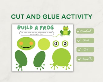 Cut and Glue | Preschool Worksheet | Preschool Activity | Cut and Paste ...