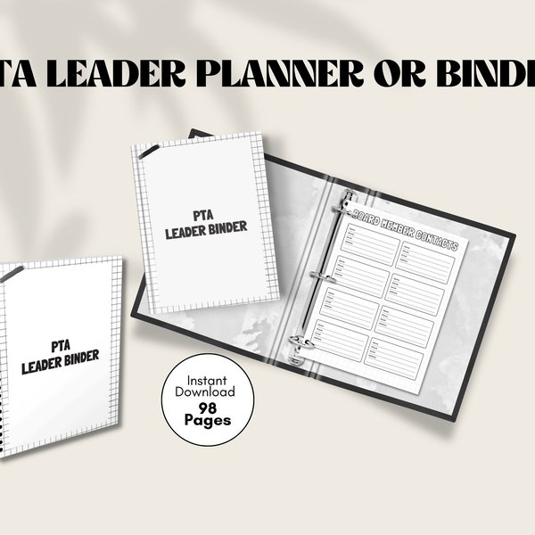 Pta Binder - Etsy