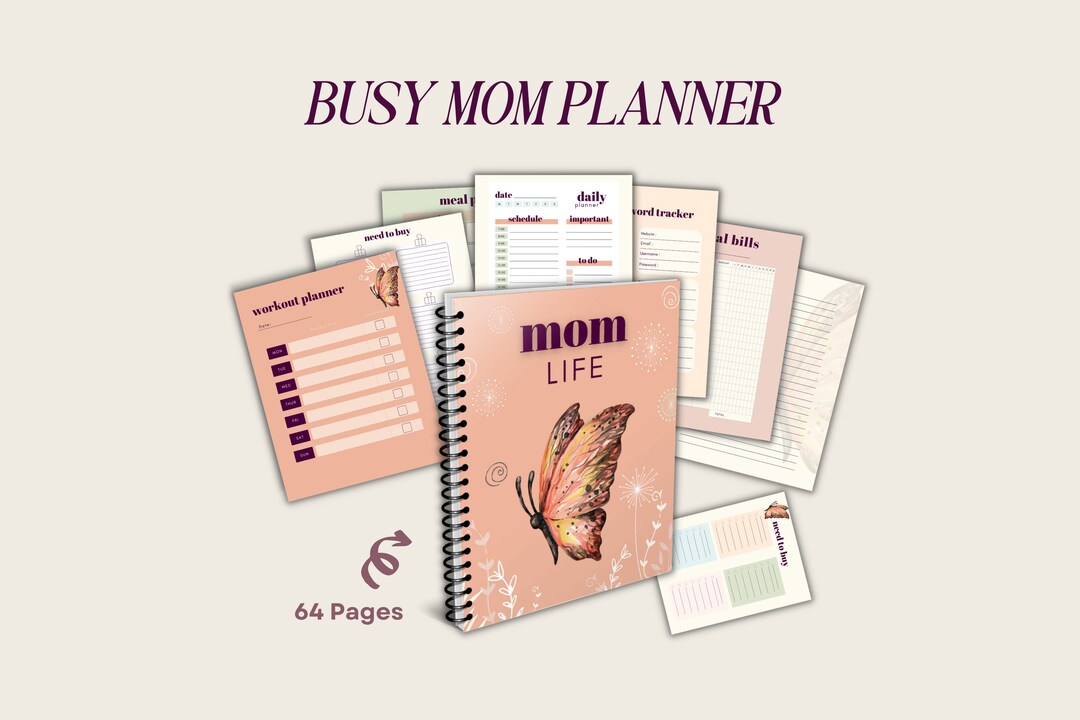 Printable Mom Daily Planner | Mom Daily Planner | Planner Printable Mom ...