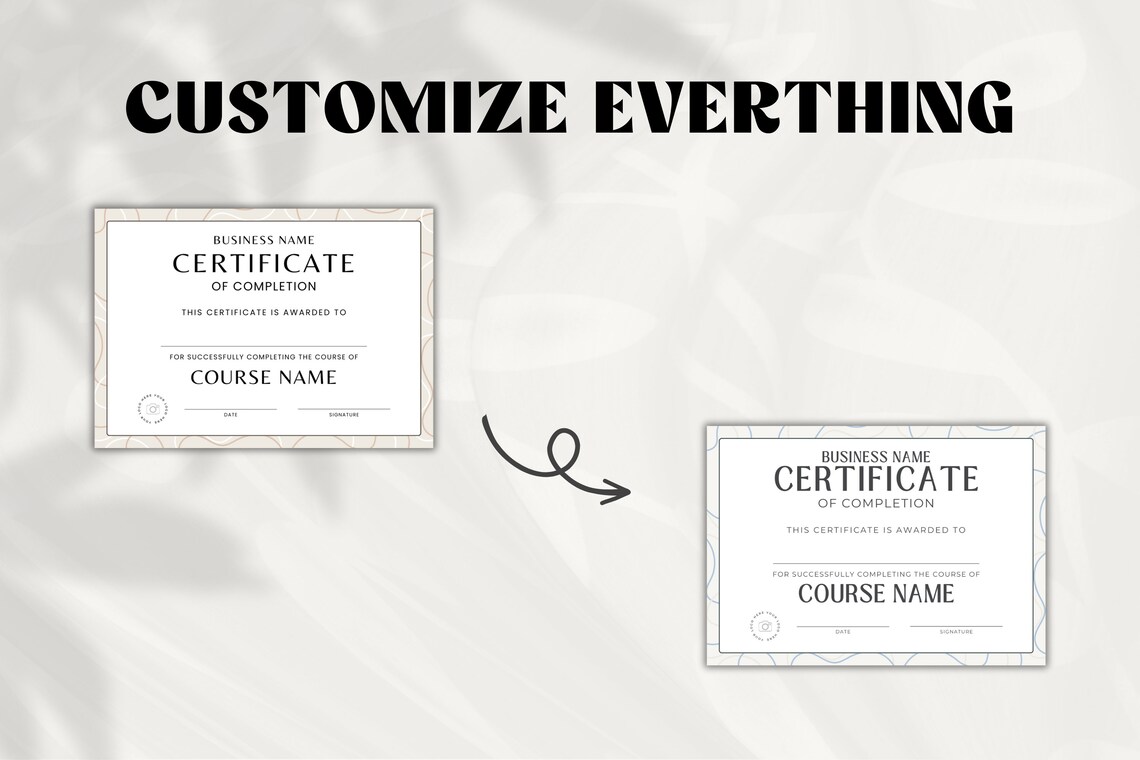 Printable Certificate of Completion | Certification of Completion ...