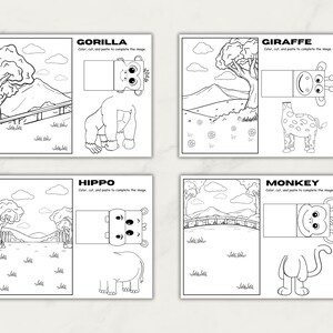 Zoo Animal Craft | Preschool Activity | Printable Crafts | Toddler ...