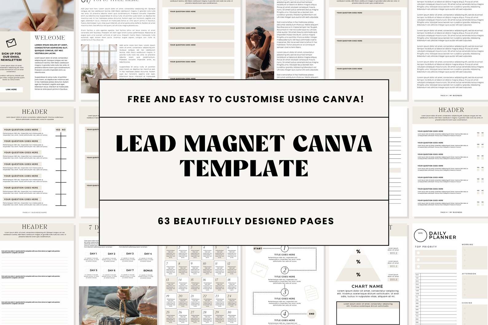 Lead Magnet Template Canva | Lead Magnet Template | Lead Magnets ...
