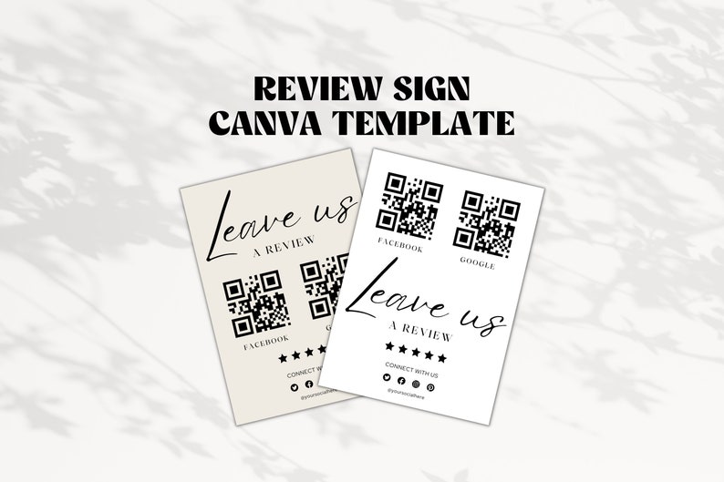 Request a Google Review Template | Google Review Signs | WR Code ...