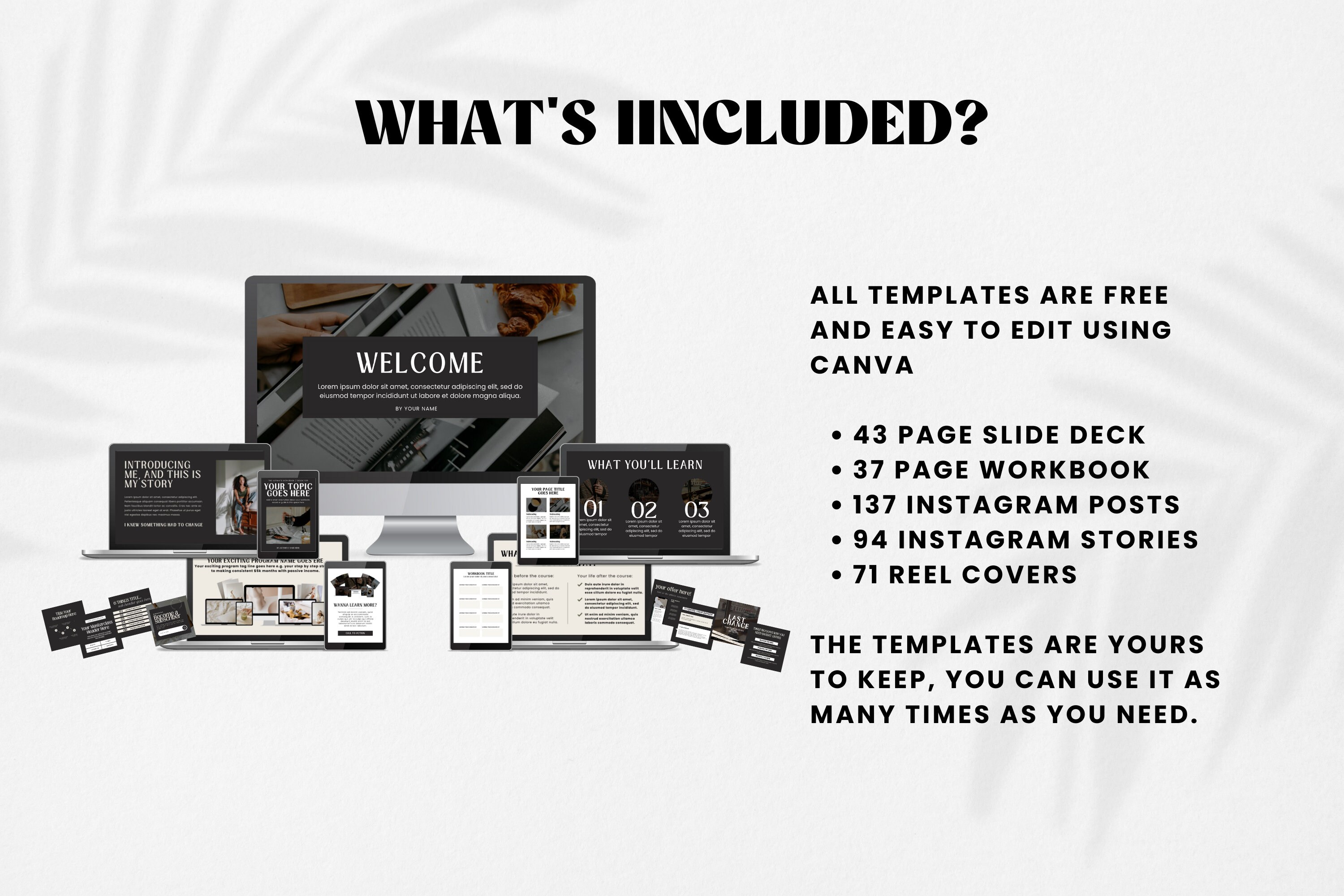 Course Templates Canva | Course Workbook Template | Online Course ...