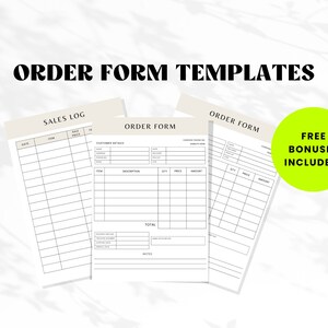 Order Form Template | Simple Order Form Template | Order Form Template ...