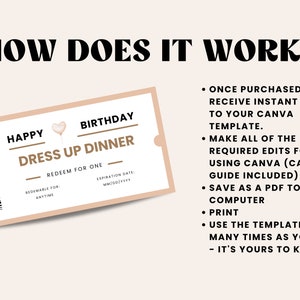 Editable Birthday Coupon Book | Canva Template (digital Download) - Etsy