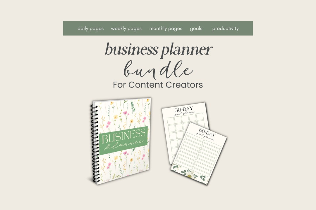 Content Creator Planner | Monthly Content Planner | Content Creation ...