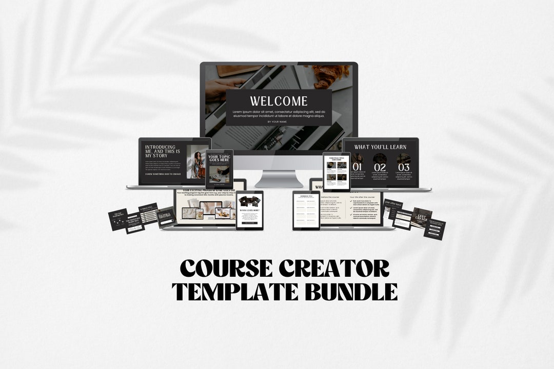 Course Templates Canva | Course Workbook Template | Online Course ...