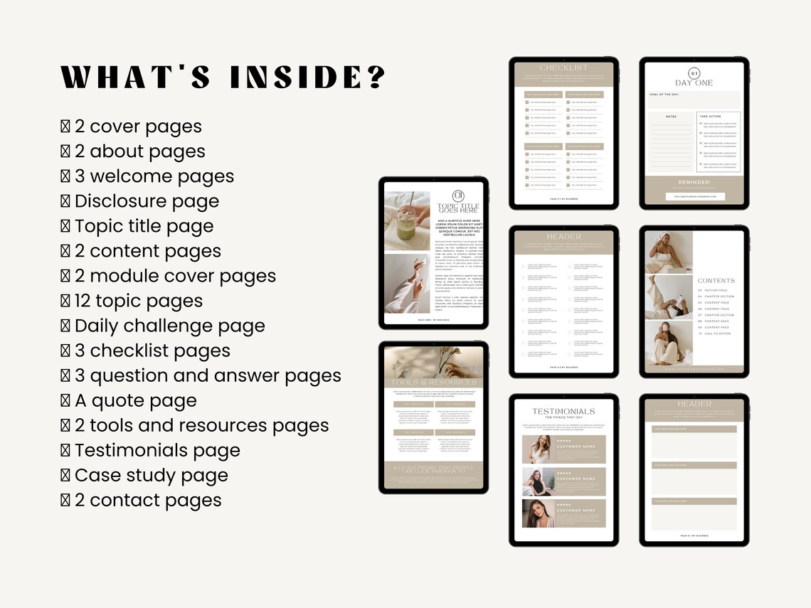 Workbook Template | Canva Workbook | Canva Templates | Coaching ...