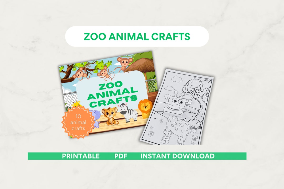 Zoo Animal Craft | Preschool Activity | Printable Crafts | Toddler ...