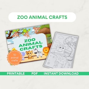 Zoo Animal Craft | Preschool Activity | Printable Crafts | Toddler ...