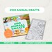 Zoo Animal Craft | Preschool Activity | Printable Crafts | Toddler ...