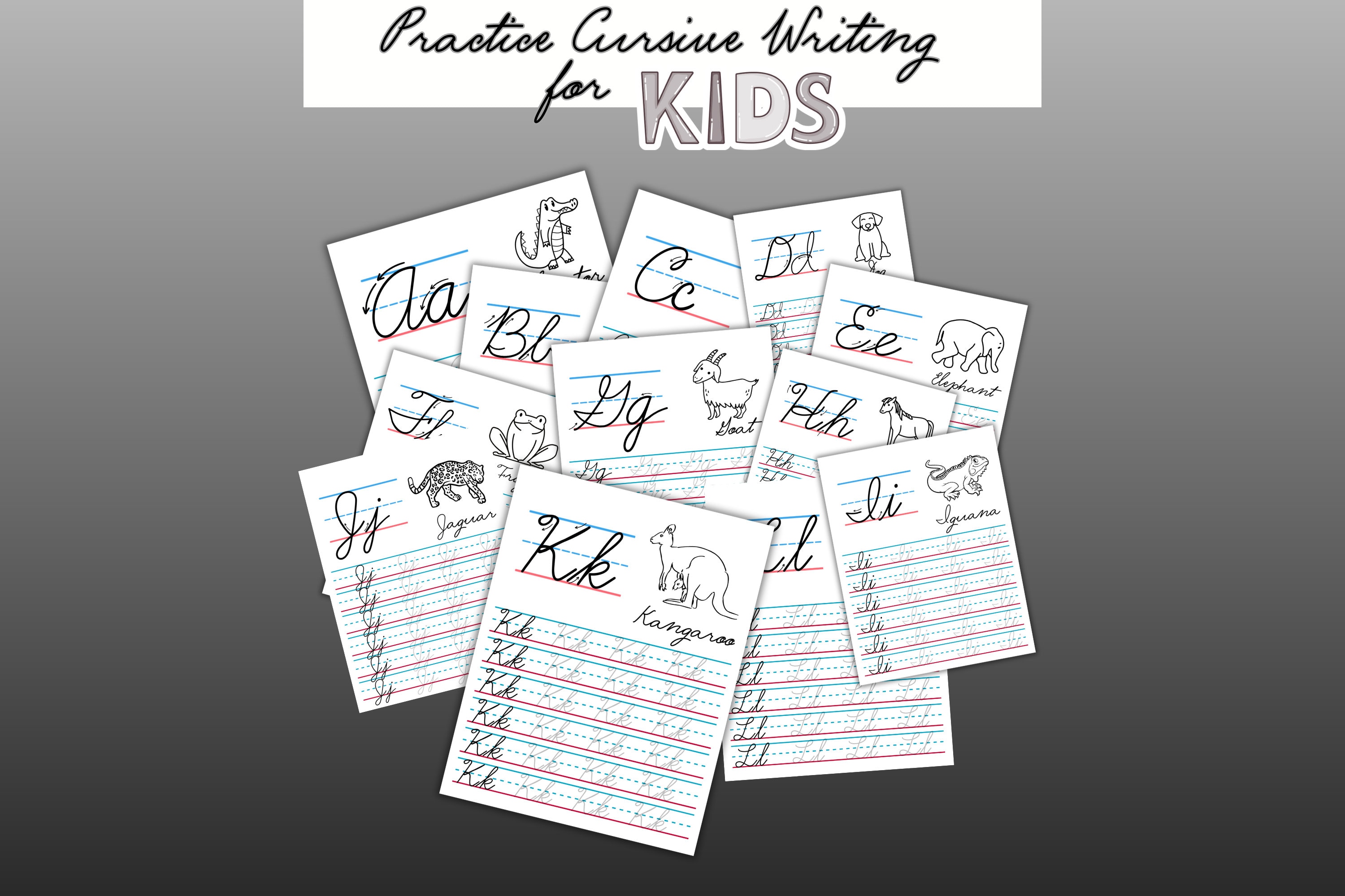 Cursive Writing Practice Sheets | Printable Writing Practice Sheets ...