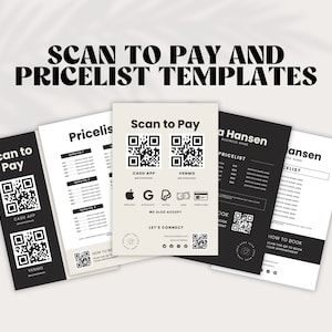 Scan to Pay Template | Scan to Pay Template Canva | Scan to Pay Canva ...