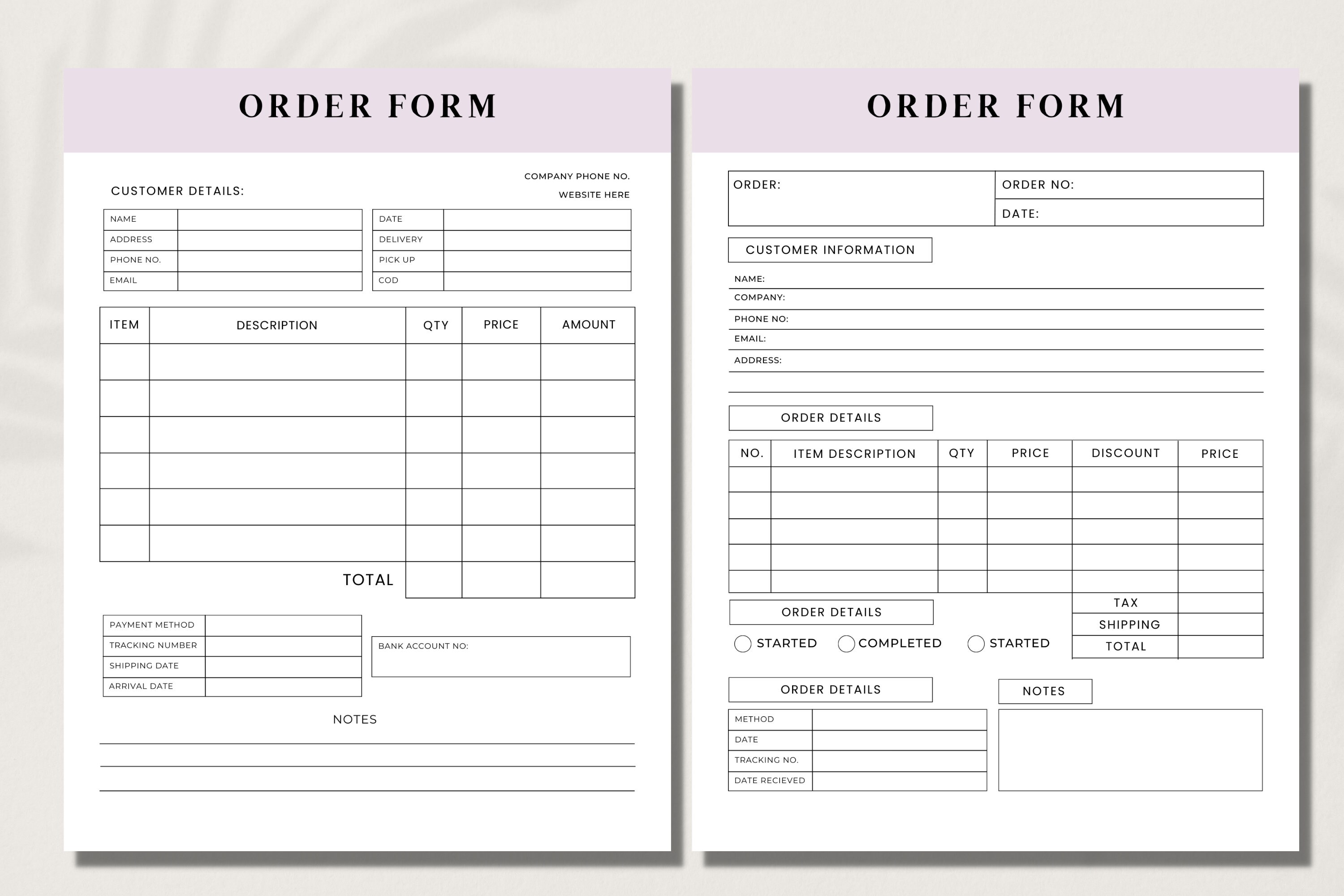 Order Form Template | Simple Order Form Template | Order Form Template ...