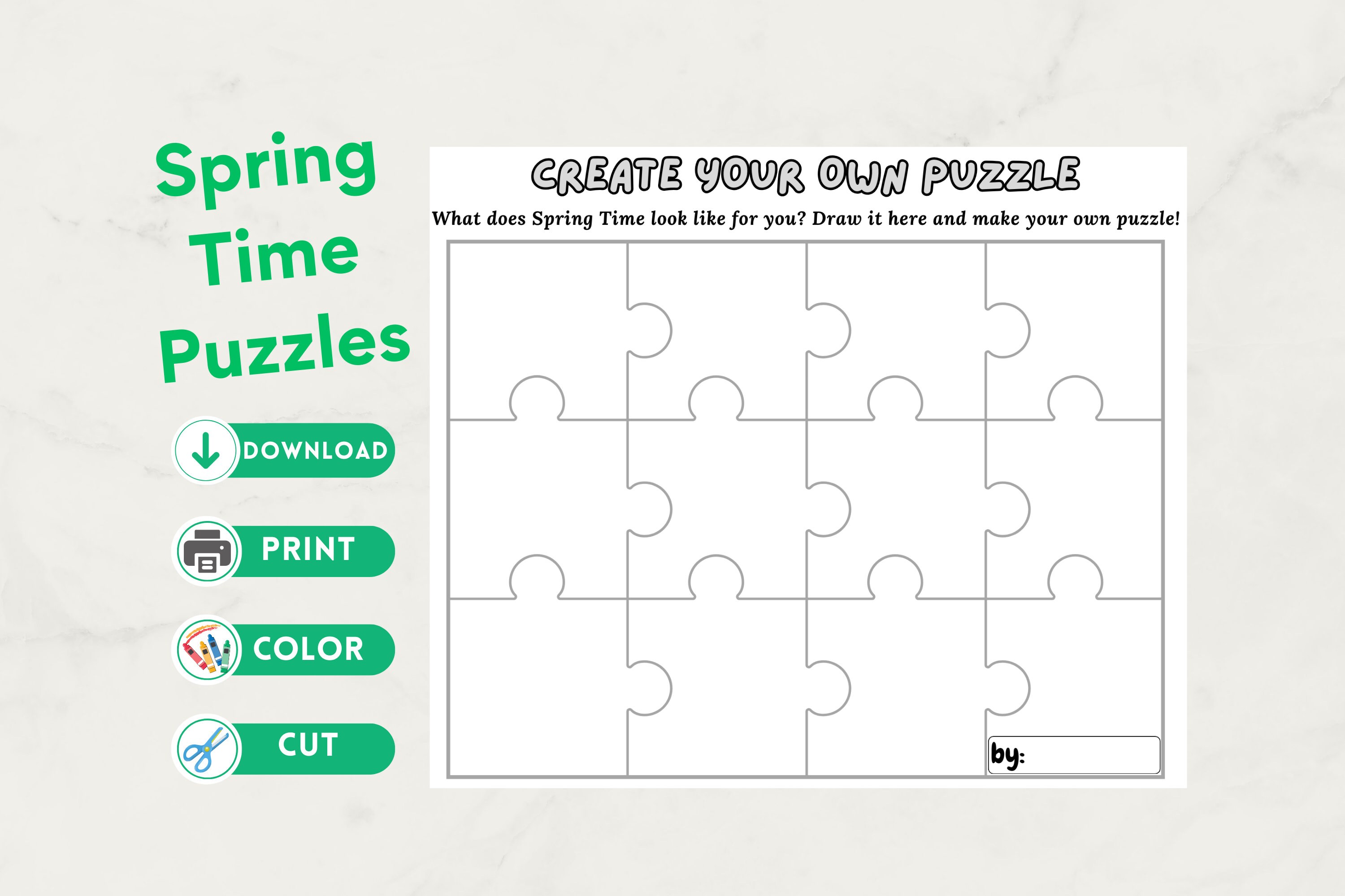 Create Your Own Puzzle Printable Printable Puzzle Printable Activity ...