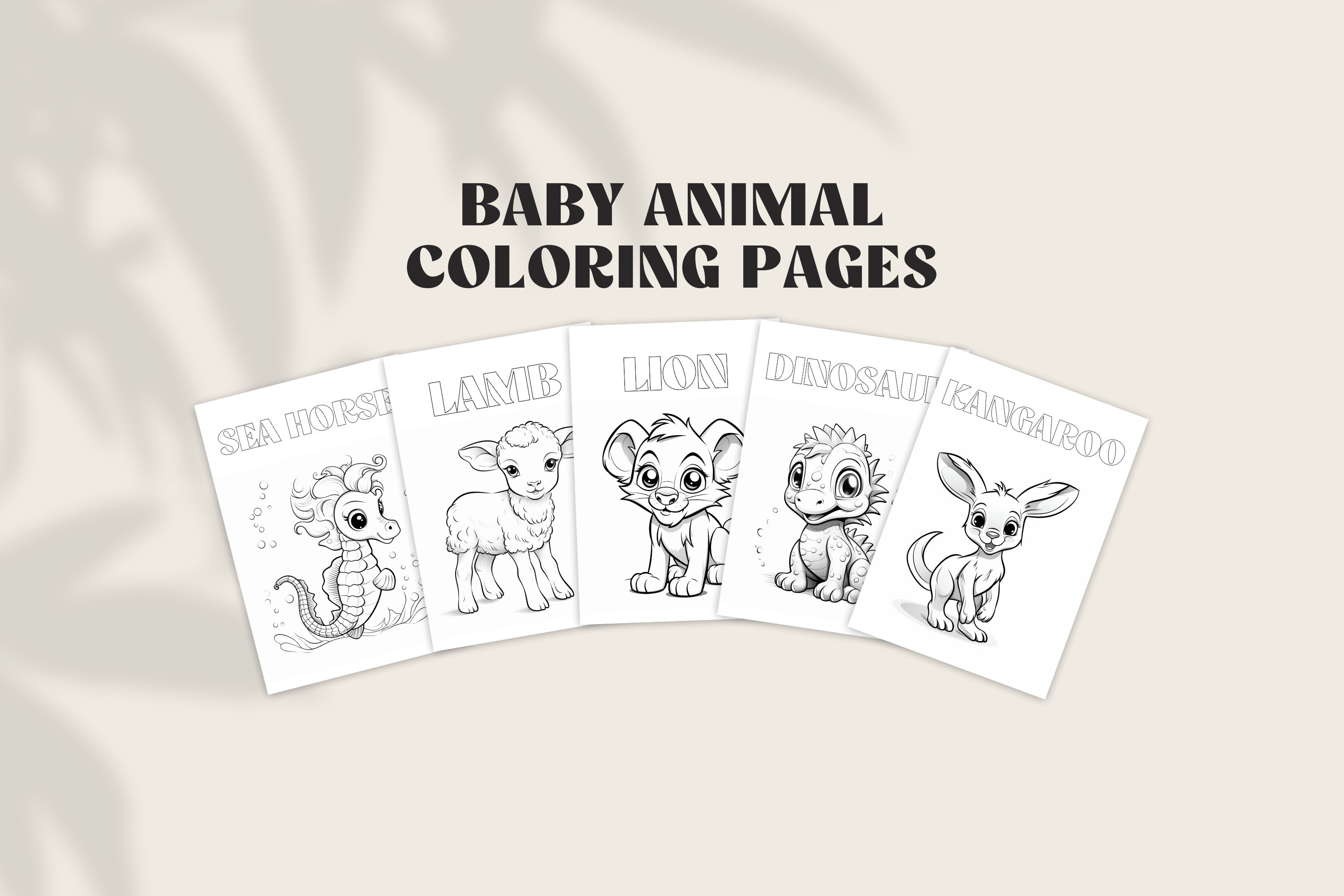 Coloring Pages Of Baby Animals For Kids