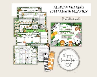 Summer Reading Challenge Printable - Etsy