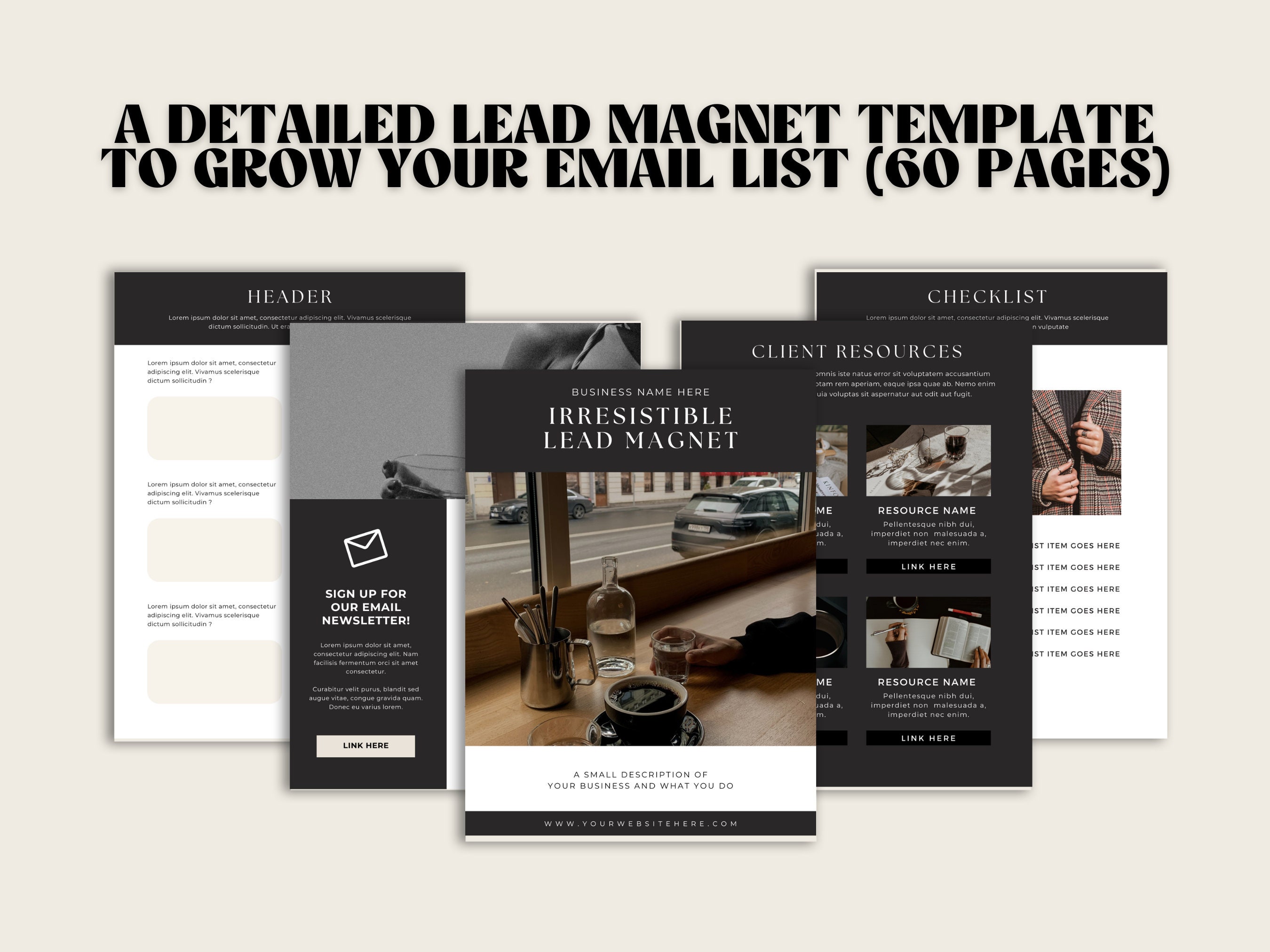 Lead Magnet Template Canva | Lead Magnet Template | Lead Magnets ...
