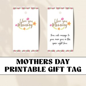 Happy Mothers Day Gift Tags Printable Mothers Day Gift Tag Happy ...