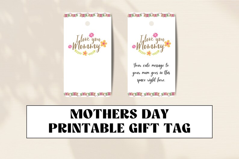 Happy Mothers Day Gift Tags Printable Mothers Day Gift Tag Happy ...