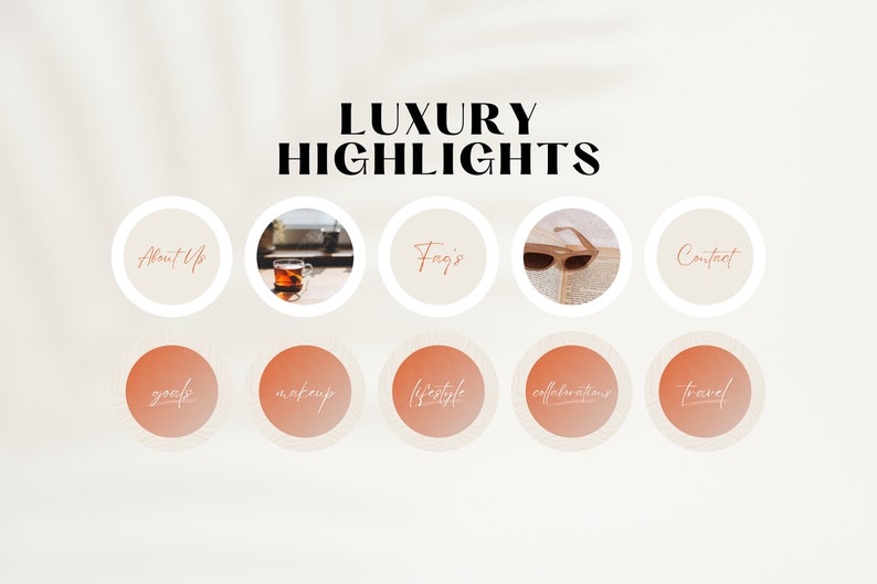 Luxury Instagram Highlight Aesthetic Highlight Covers for - Etsy