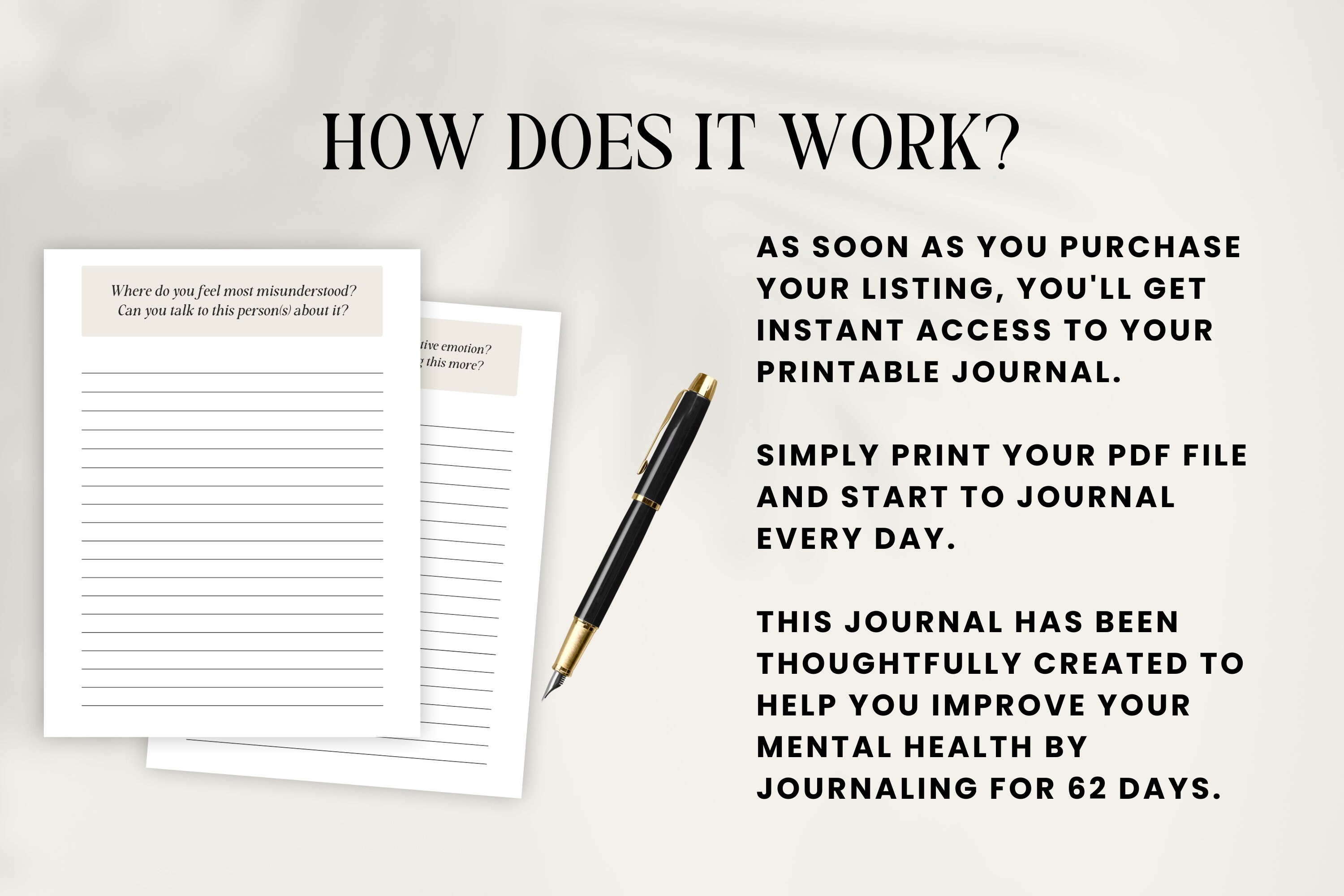 Journaling for Mental Health PDF Journaling Prompts for Mental Health ...