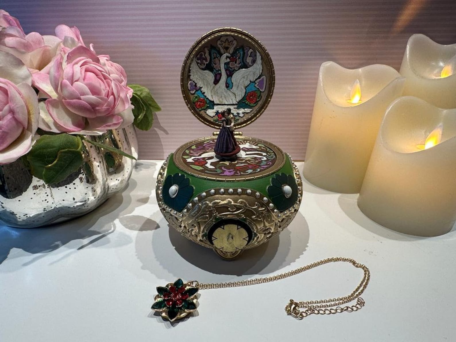 Anastasia Music Box Jewelry Necklace together in - Etsy