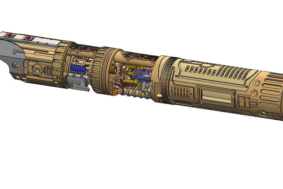 Graflex Lightsaber Proffieboard 3D MODEL FOR PRINT Stl. Chassis With ...