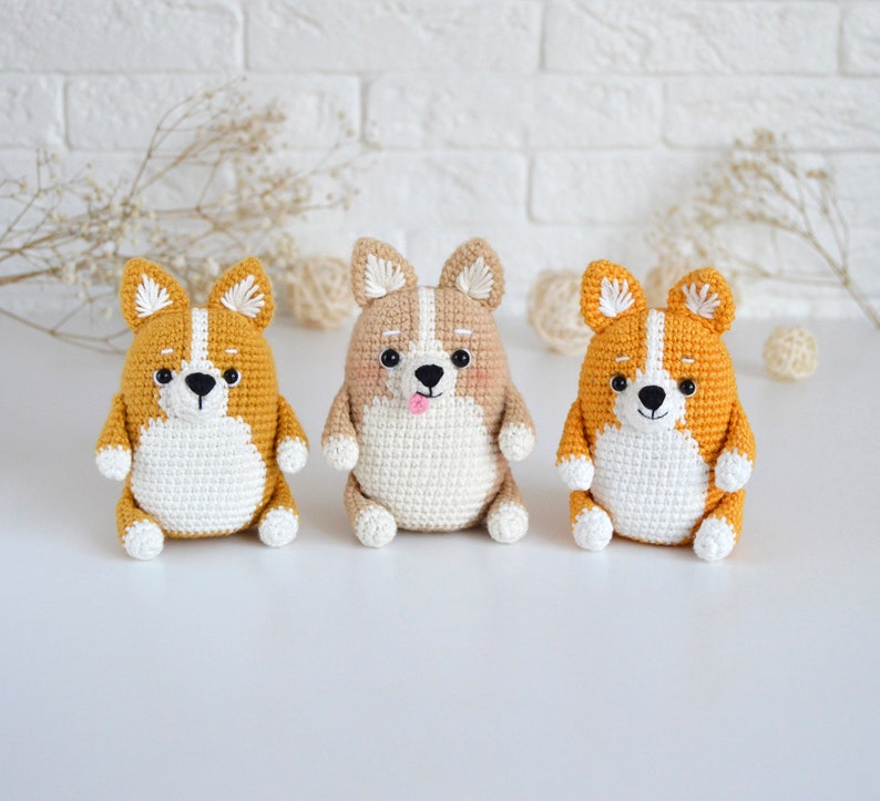DIY PDF Crochet Amigurumi Pattern Corgi Dog - Etsy