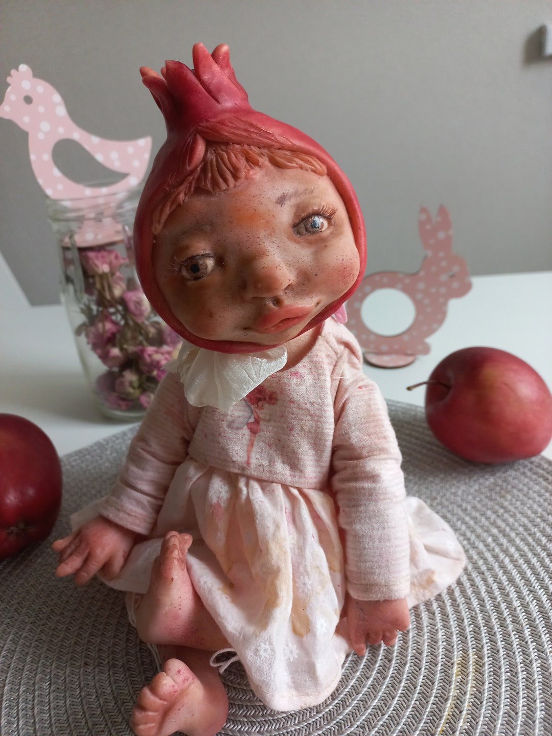 Collectible Doll, Boudoir Doll, Interior Doll, Doll Pomegranate ...