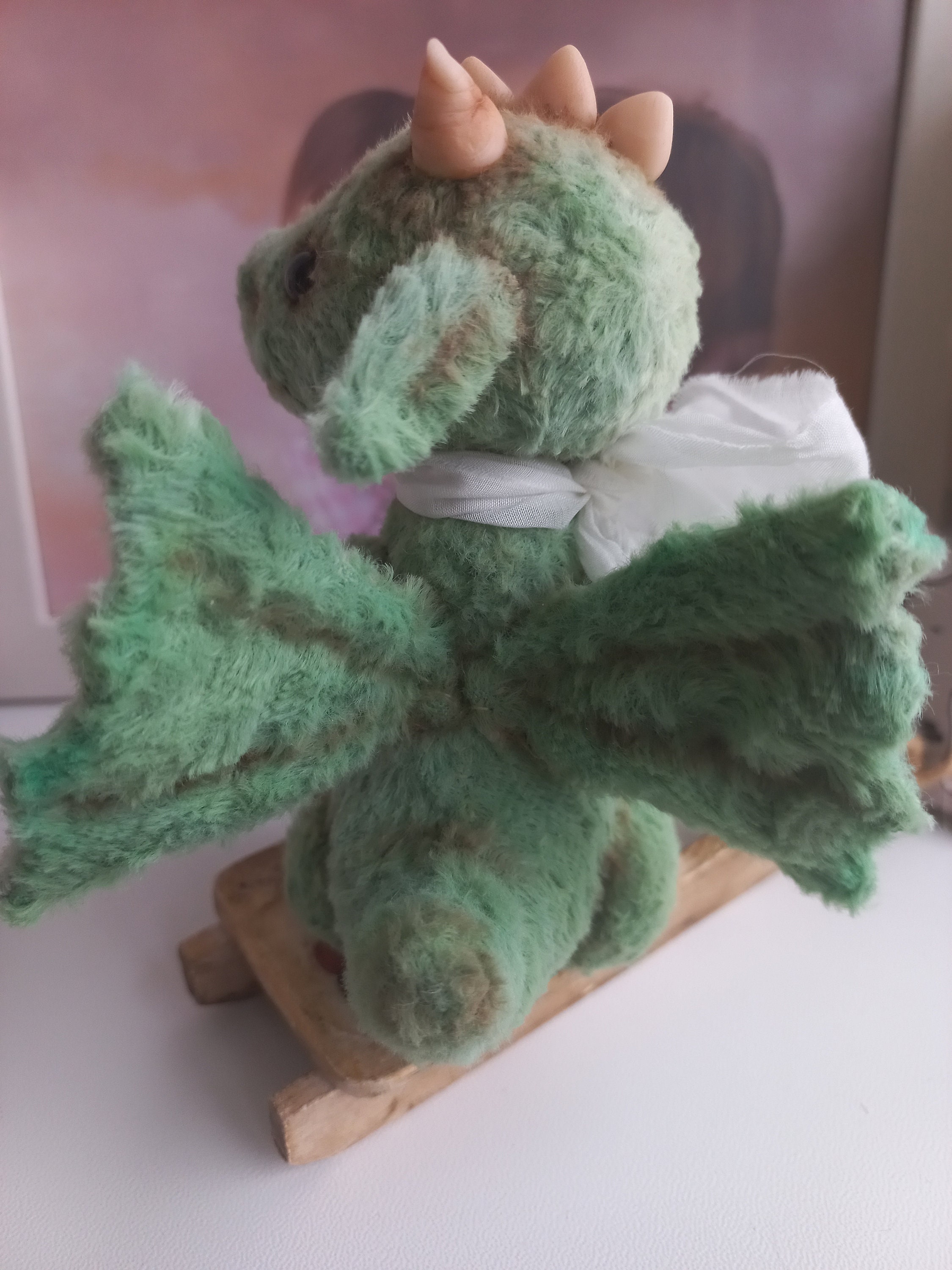 Dragon Teddy, Collectible Teddy, Interior Doll, Handmade Teddy, Viscose ...