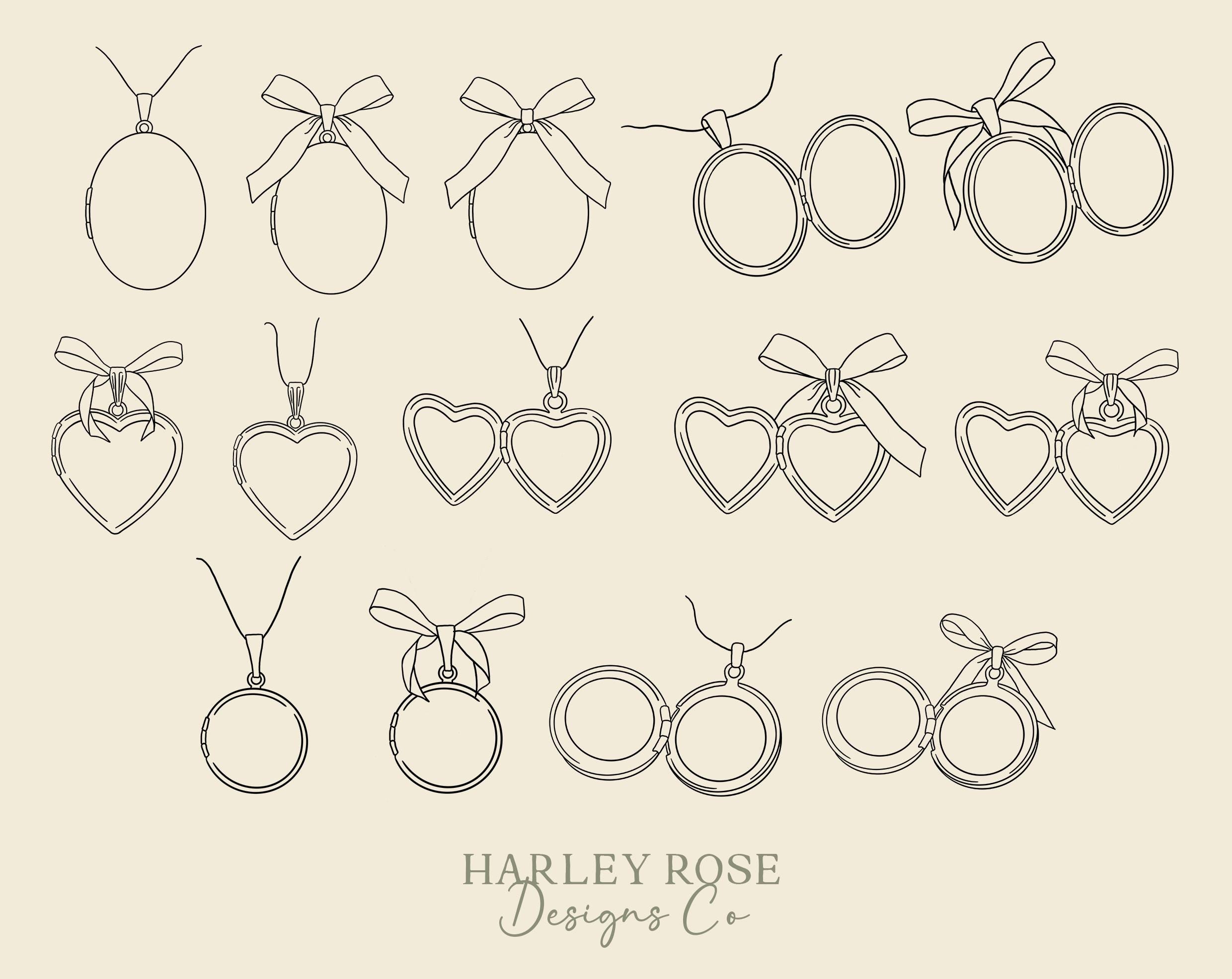 Birth Month Flower Locket SVG Bundle, Cutting File, SVG Files for ...