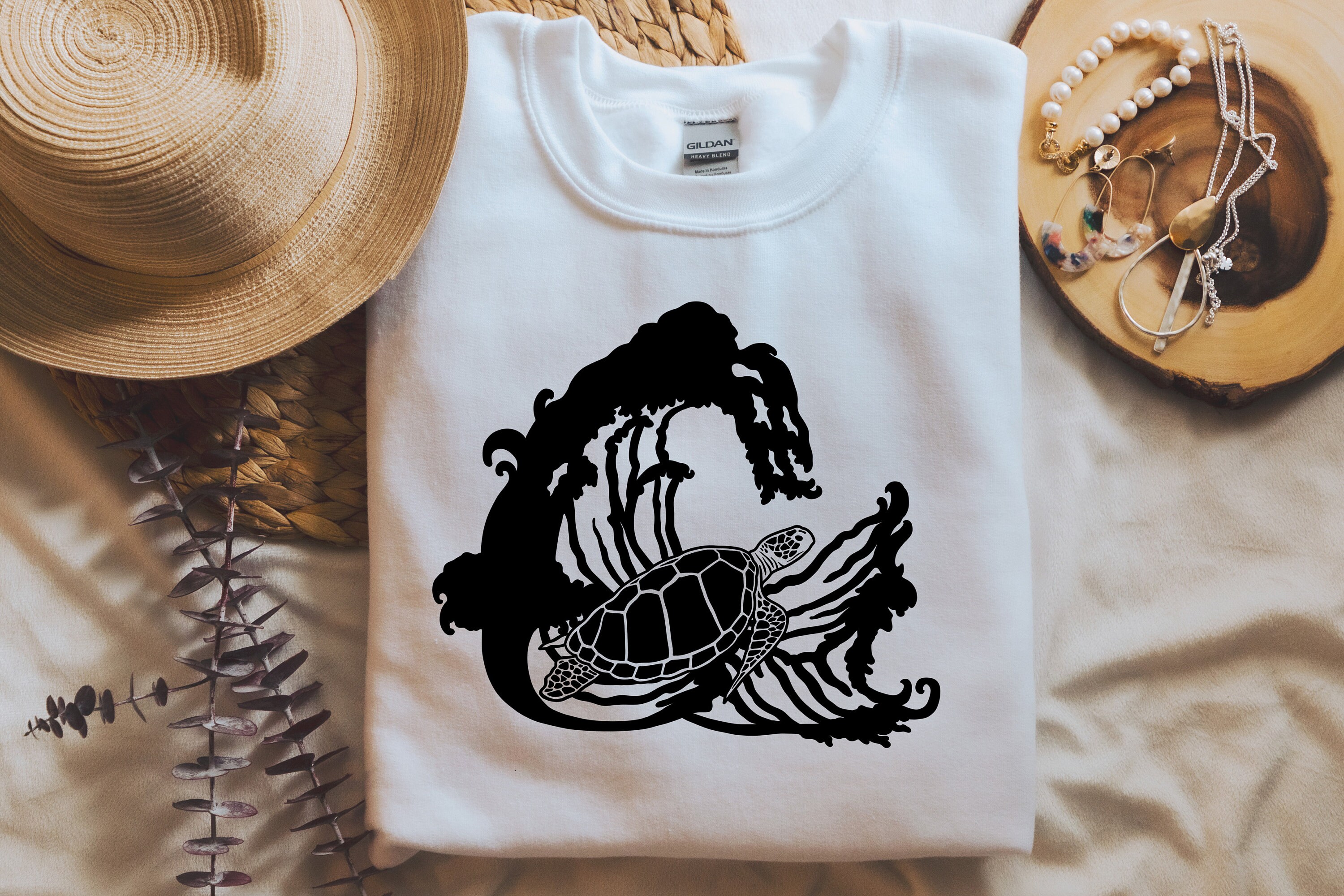 Turtle With Wave SVG, Sea Turtle Svg, Turtle Cut File, Sea Turtle SVG ...