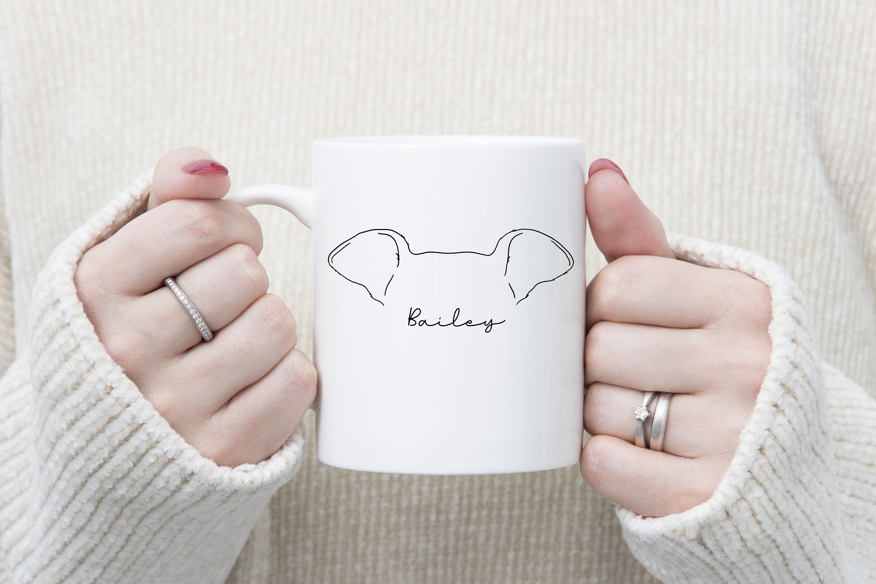 Dog Ears SVG Bundle, Dog Ear Line Drawing Svgs, Dog Breeds Files for ...