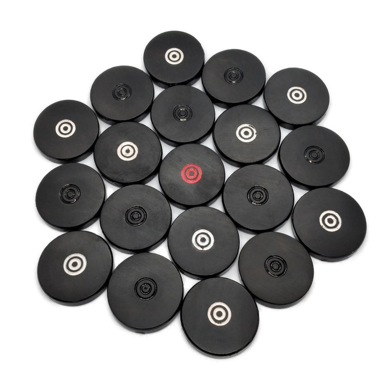 Professional Kendu Wood Carrom Coins Set of 24 Pcs - Etsy