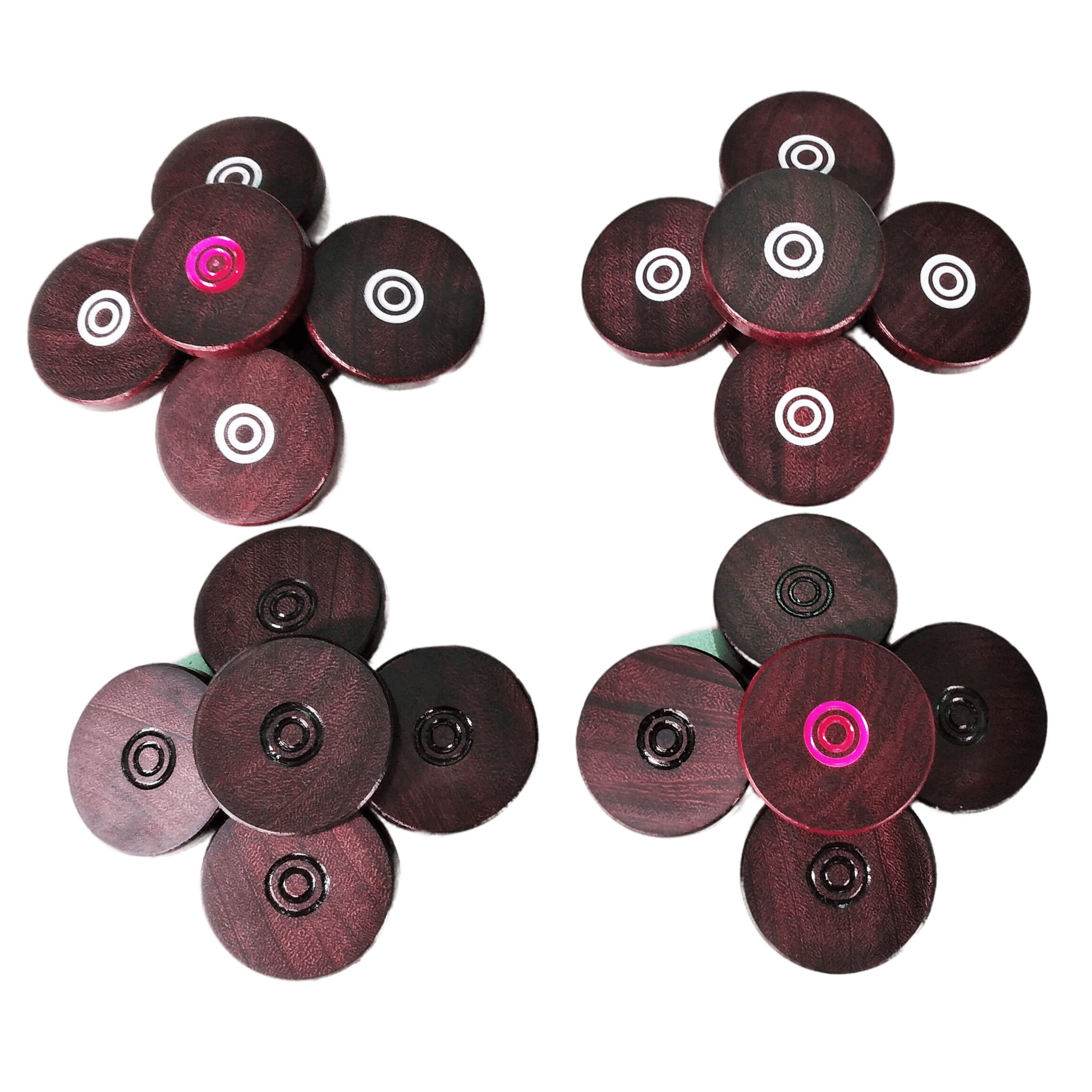 Professional Tamarind Wood Carrom Coins Set of 24 Pcs - Etsy