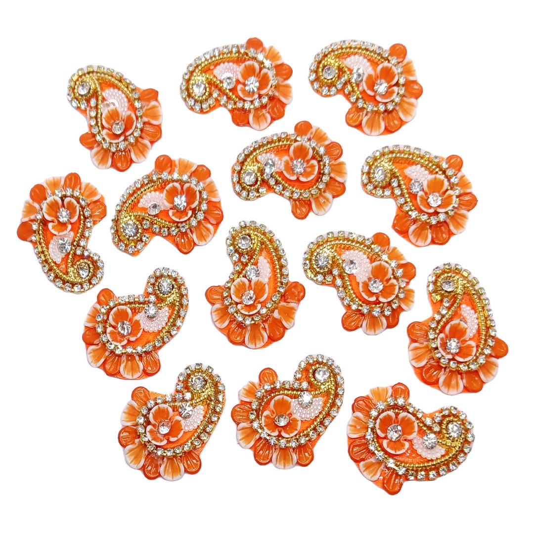 Paisley Design Mango Shape Decorative Patches Embroidery - Etsy