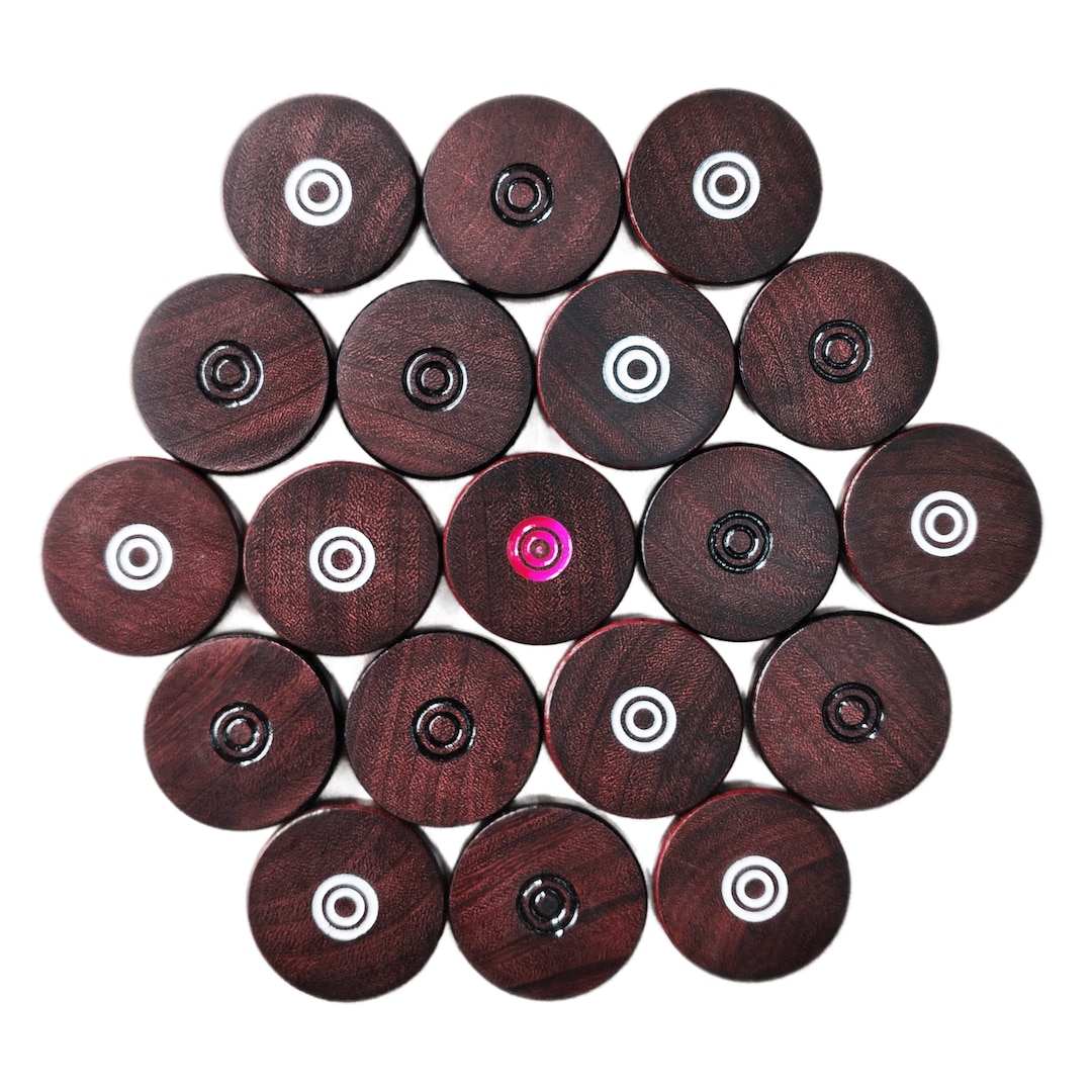 Professional Tamarind Wood Carrom Coins Set of 24 Pcs - Etsy